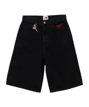 CARNE BOLLENTE Denim Shorts With Belt Loops - Black