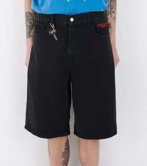 CARNE BOLLENTE Embroidered Denim Shorts