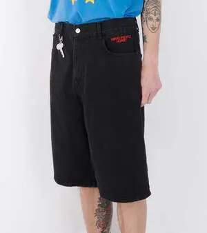 CARNE BOLLENTE Embroidered Denim Shorts