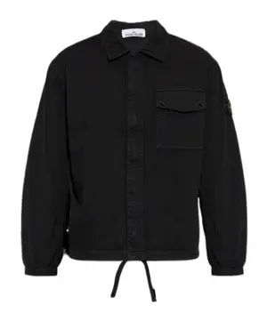 Stone Island Long-sleeved Casual Jacket - Black