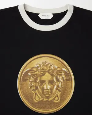 Versace Printed Cotton-jersey Regular T-shirt
