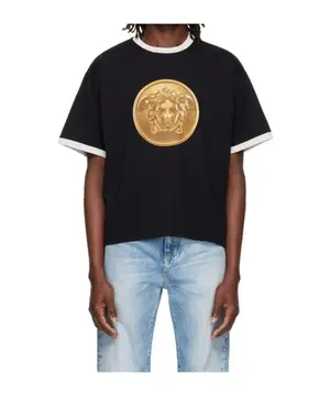 Versace Printed Cotton-jersey Regular T-shirt