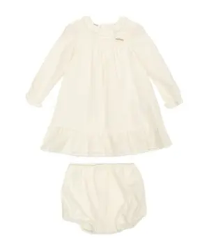 Versace Dress With Embroidered Logo