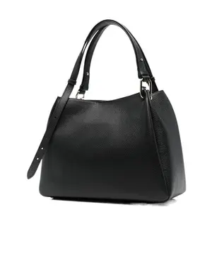 Furla Nuvola Grained Leather Tote Bag - Black