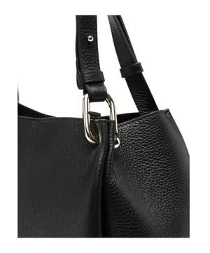 Furla Nuvola Grained Leather Tote Bag - Black