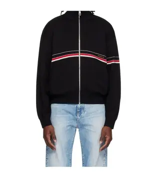 Versace Cotton-knit Zip Cardigan With Embroidered Logo