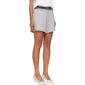 Versace Logo Embroidered Track Shorts