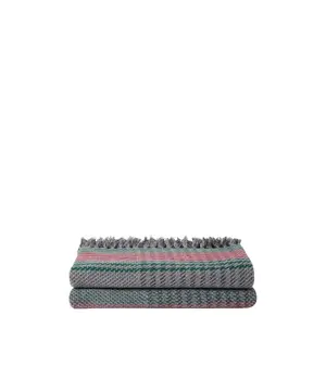 Gucci Cashmere Jacquard Blanket With Web