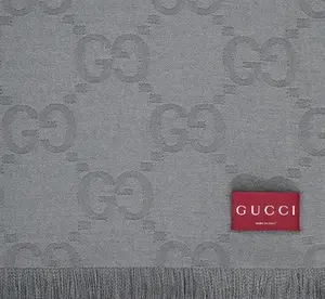 Gucci Gg Wool Silk Jacquard Blanket
