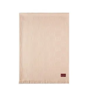 Gucci Gg Wool And Silk Blanket