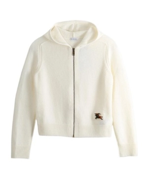 Burberry Zip-up Hooded Cardigan