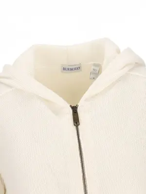 Burberry Zip-up Hooded Cardigan