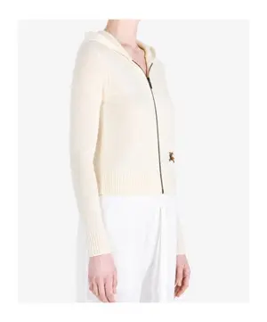 Burberry Zip-up Hooded Cardigan