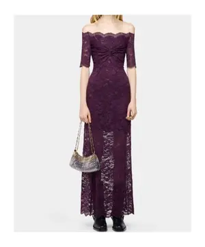 Rabanne Layered Lace Maxi Dress
