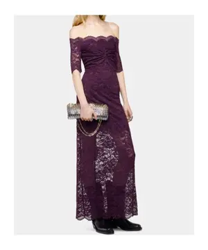 Rabanne Layered Lace Maxi Dress