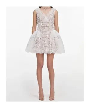 SELF-PORTRAIT Tulle Lace Mini Dress