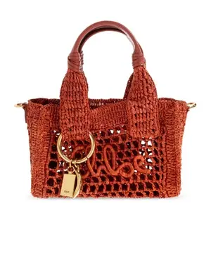 Chloé Summer Banana Tote Shoulder Bag - Brown