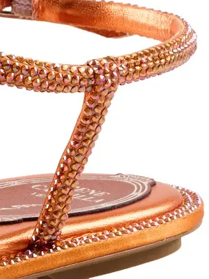 Rene Caovilla Round-toe Flat Sandals