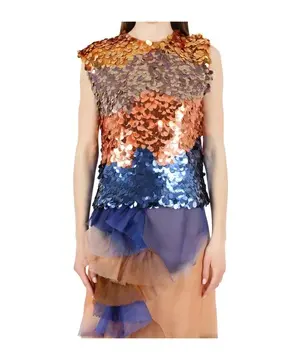 Ulla Johnson Remi Sequin-embellished Sleeveless Top