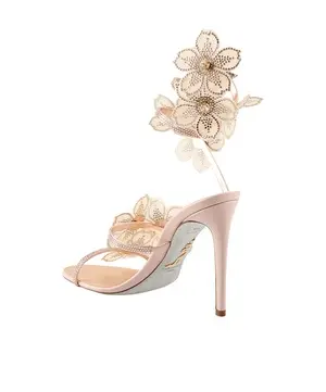 Rene Caovilla Round-toe High-heeled Sandals