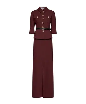 SELF-PORTRAIT Twill Maxi Dress