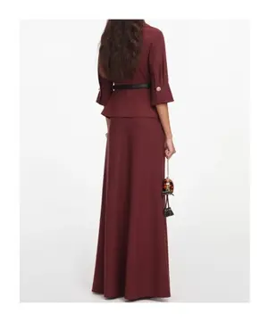 SELF-PORTRAIT Twill Maxi Dress