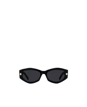 Givenchy Logo-print Oval-frame Sunglasses