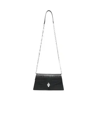 Alexander McQueen Flap Shoulder Bag - Black