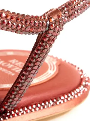 Rene Caovilla Round-toe Flat Sandals
