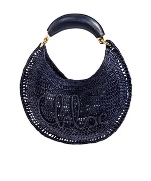 Chloé Woven Raffia Handbag