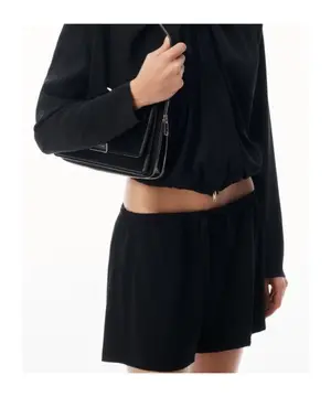 Alexander Wang Mid-rise Pleated Drawstring Shorts