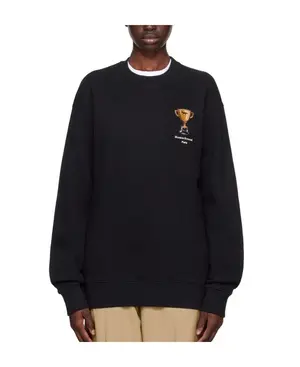 Maison Kitsuné Round Neck Shoulder Sweater