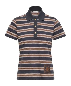 Moncler Striped Cotton Jersey Polo Shirt