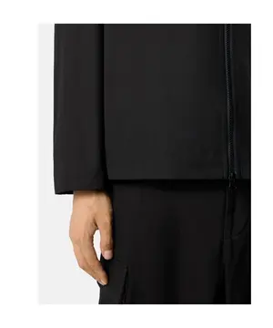Stone Island Comfort-fit Overshirt With Gusseted Chest Pocket - Black