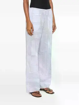 TOTEME Elasticated-waistband Trousers - Blue