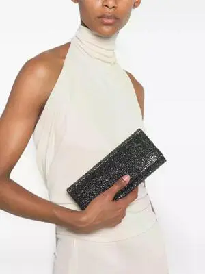 TWENTY FOURHAITCH Huma Crystal-embellished Fold-over Clutch Bag