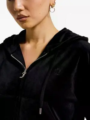 Juicy Couture Velour Cropped Hoodie