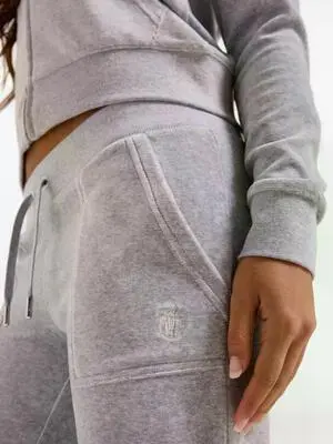Juicy Couture Marl Cotton Velour Track Pants