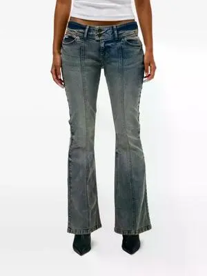 Juicy Couture Embroidered Flared Jeans