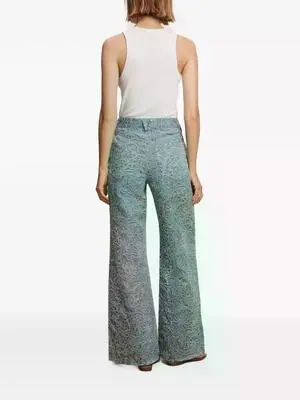 Veronica Beard Taylor Floral Devoré Jeans
