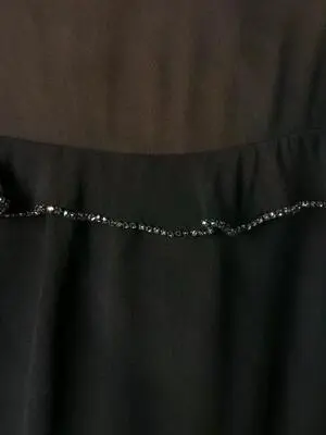 Saint Laurent Crystal Embellished Silk Blouse