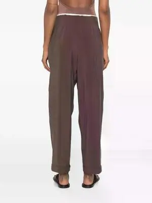 VICOLO Pleated Turn-up Trousers