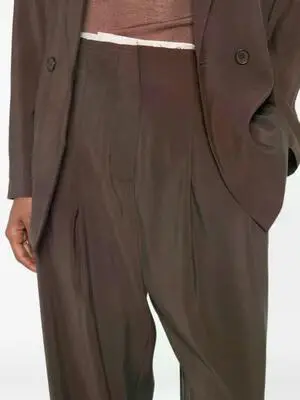 VICOLO Pleated Turn-up Trousers
