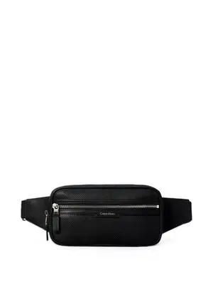 Calvin Klein Perforated Detail Belt Bag - Black