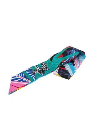 Hermès 2000-2016 Jaguar Quetzal Silk Twilly Scarf Scarves - Green
