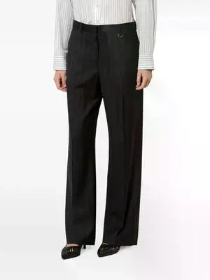 Isabel Marant Étoile Noanda Wool Plaid Wide-leg Trousers
