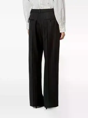 Isabel Marant Étoile Noanda Wool Plaid Wide-leg Trousers