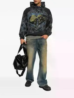 REPRESENT Graphic Print Long Sleeve Hoodie