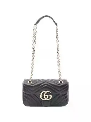 Gucci Gg Marmont Small Shoulder Bag - Black