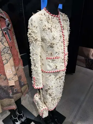 Chanel Métiers D'art Embroidered Wool Double Crepe, Raffia & Glass Beads Jacket